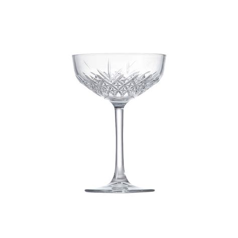 Crystal Cut Champagne Coupe Style Onq