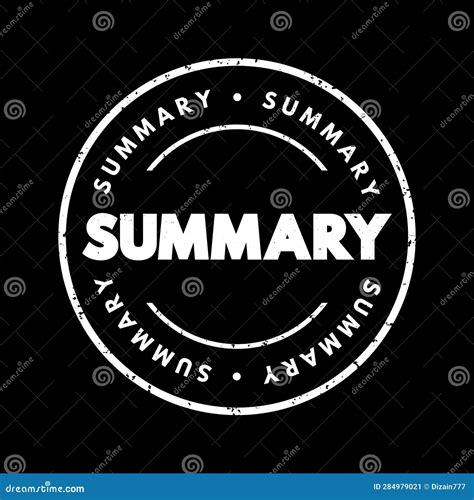 Summary A Brief Statement Or Account Of The Main Points Of Something