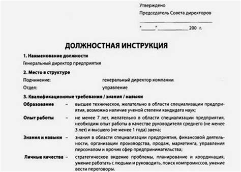 Образец должностной инструкции 2024 года