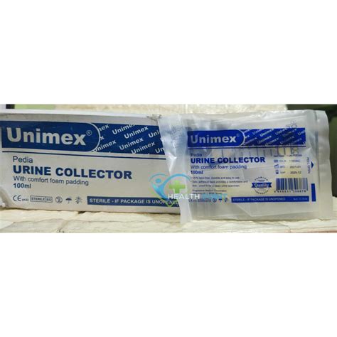 Unimex Pedia Urine Collector 100ml 100s 1 Box With Foam Padding