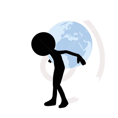3d Man Carrying Globe Behind Hold Globe Vector Vector Hold Globe