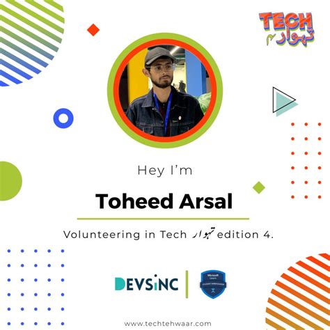 Toheed Arsal On Linkedin Devsinc Developer Mlsa Techenthusiast Techcommunity