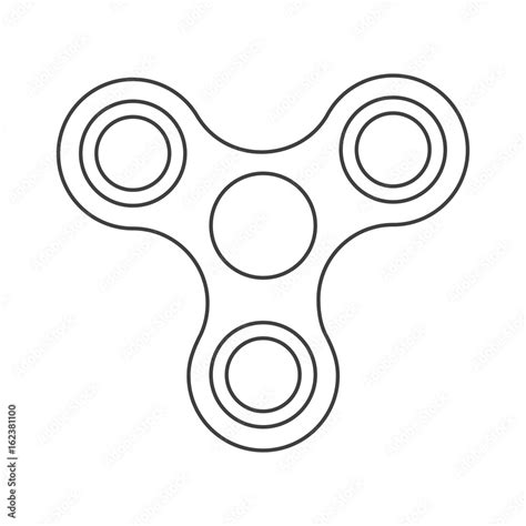 Fidget Spinner Icon Toy For Stress Relief And Improvement