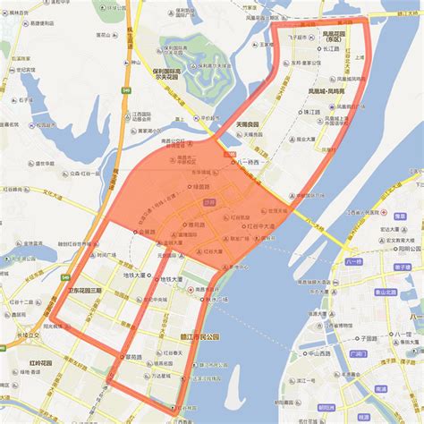 红谷滩区地图南昌区域划分图南昌红谷滩区域划分图大山谷图库