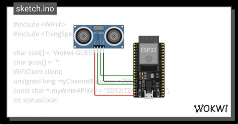ultrasonic esp32 wokwi esp32 stm32 arduino simulator