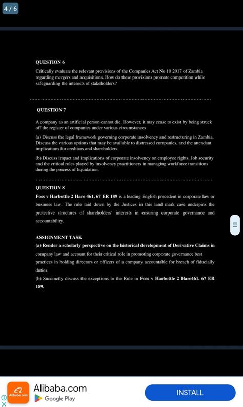 Question 6 Critically Evaluate The Relevant Provisions Of The Companies A