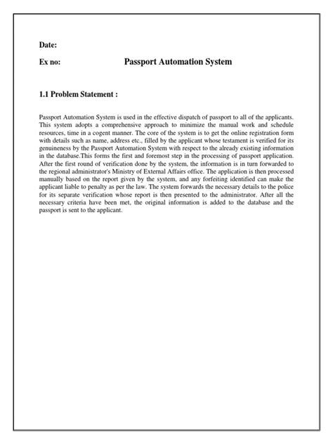 Pdf 1 Passport Automation System Dokumen Tips
