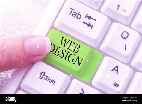 Conceptual Caption Web Design Internet Concept Website Development Designing And Process Of