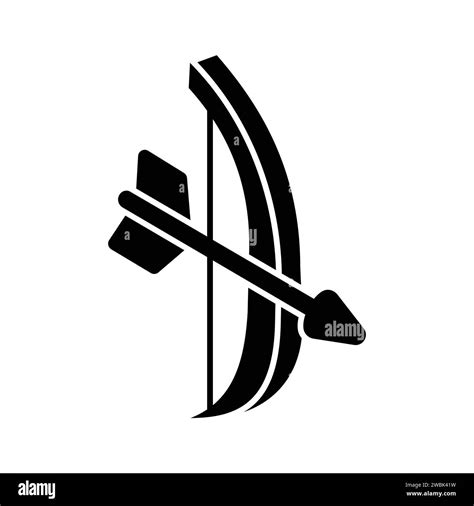 A Unique Isometric Icon Of Cupid Bow Vector Of Bow And Arrow Stock