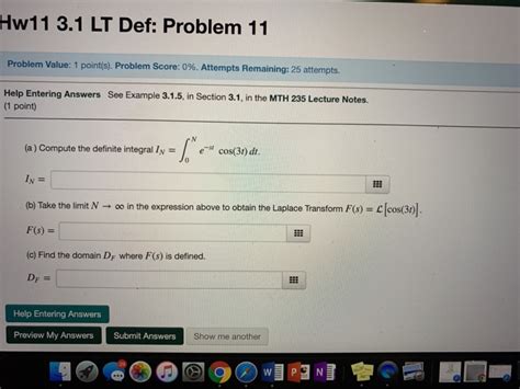 solved hw11 3 1 lt def problem 11 problem value 1