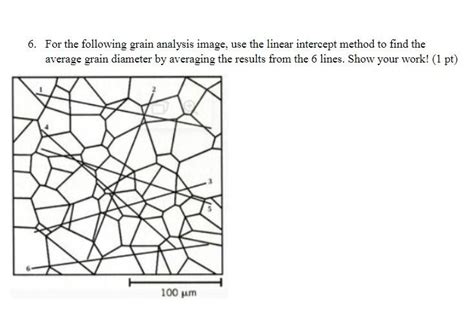 Solved For The Following Grain Analysis Image Use The Chegg