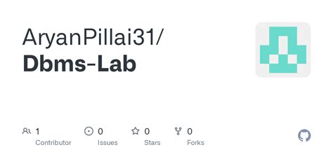 GitHub AryanPillai31 Dbms Lab