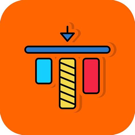 Top Alignment Filled Orange Background Icon 41870458 Vector Art At Vecteezy