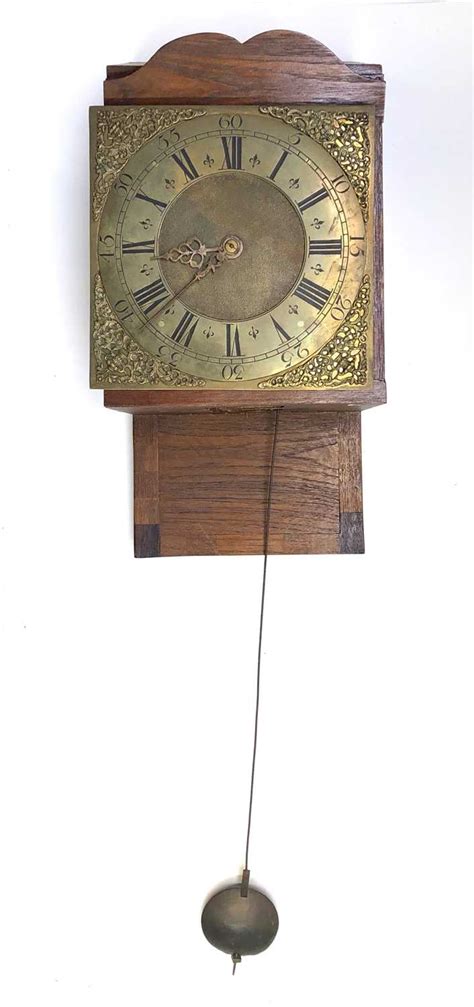 Lot 3032 A Hook And Spike Clock Probably 18th