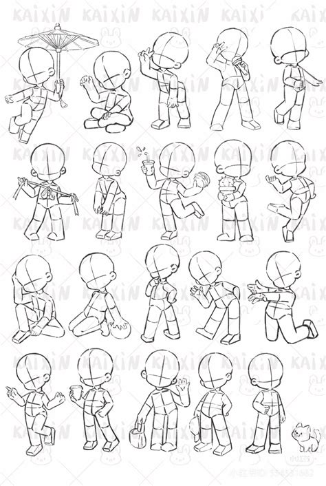 170 Chibi Poses Ideas In 2025 Drawing Base Chibi Drawings Anime