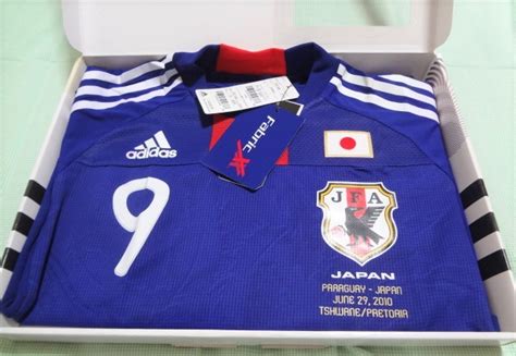Yahooオークション 【代表】日本代表 ホームシャツ 岡崎慎司オーセ