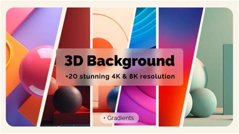 3D Abstract Backgrounds Figma