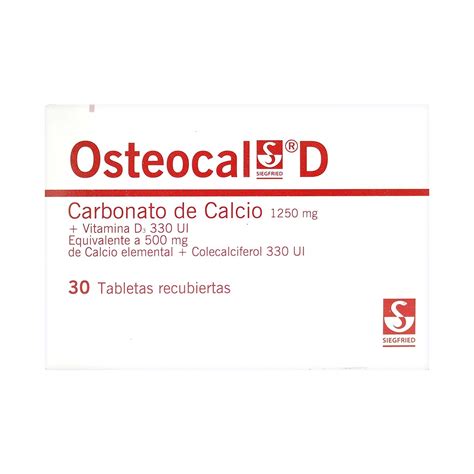 Osteocal D 1250mg330ui 30 Tab Droguerías Multifarma
