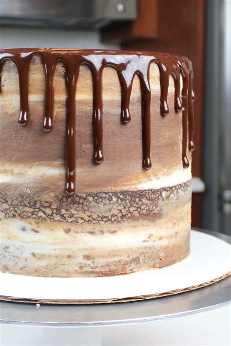 Easy Drip Cake Tutorial With Chocolate Ganache Drip Recipe Dripcake