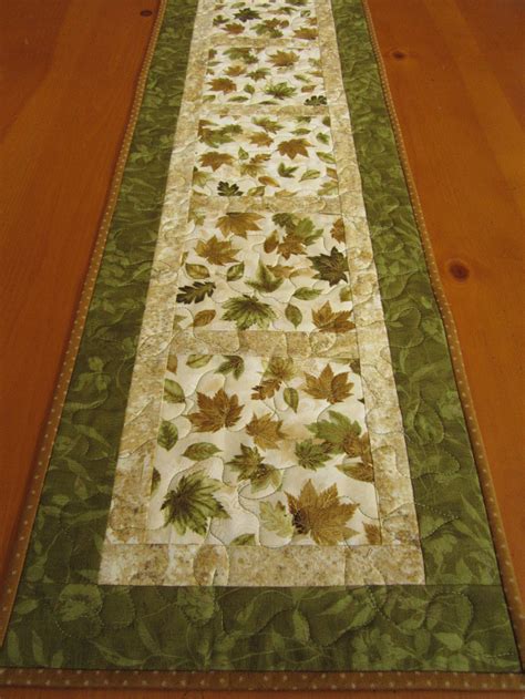 Nature And Leaves Table Runner On Luulla