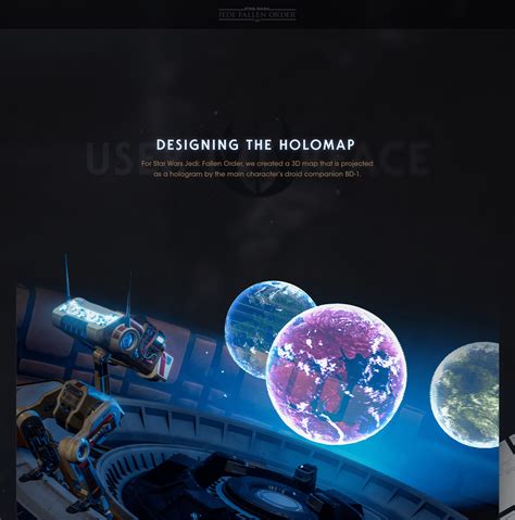 Star Wars Jedi Fallen Order Designing The Holomap Behance