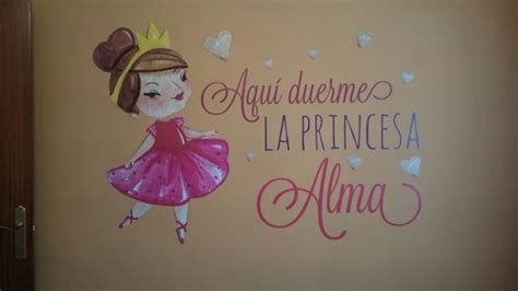 Vinilo Infantil Personalizable Princesa Tenvinilo