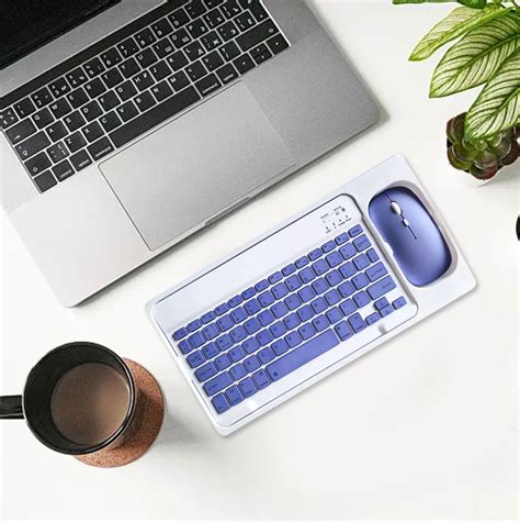 Bluetooth Keyboard And Mouse Combo Cute Portable Wireless Keyboard Mouse Set For Mobile Phones