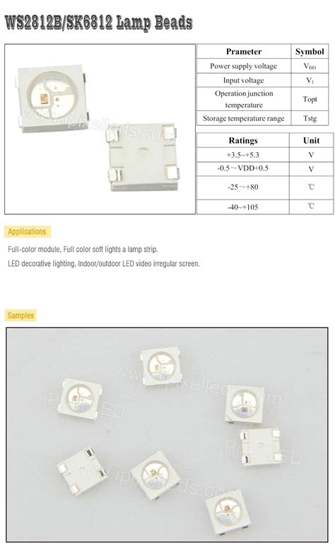 Programmable Smd 5050 With Ws2811 Ic To Ws2812b Ws2812s Leds Chip Buy Ws2812s Leds Chip