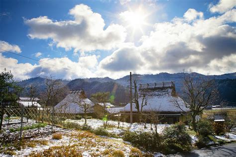 美山町 茅葺之里 美山町かやぶきの里 山谷中的小村莊 一直變幻的天空 歲月之歌 Flickr