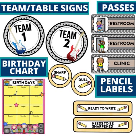 Rock And Roll Classroom Theme Ideas For Elementary Teachers In 2024