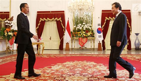FOTO Jokowi Sambut Kehadiran Perdana Menteri Korea Selatan Lee Nak