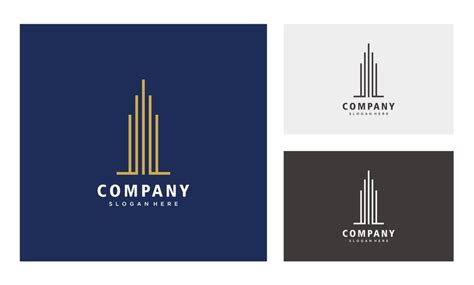 Premium Vector High Building Tower Line Art Logo Design Vector Icon