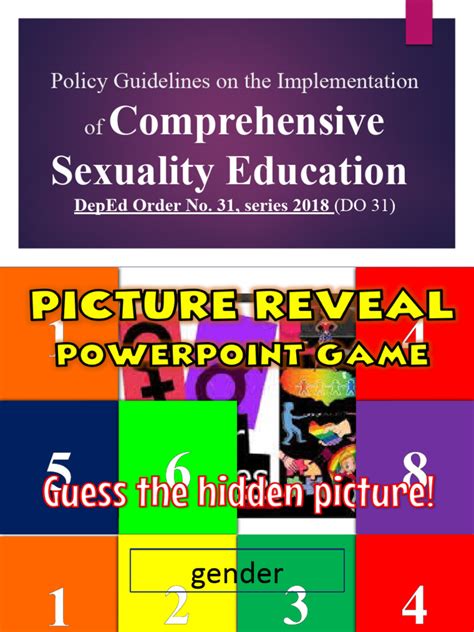 Policy Guidelines On The Implementation Of Comprehensive Sexuality Ppt
