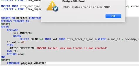 Postgresql How To Throw A Sql Error On Insertion If N Number Of