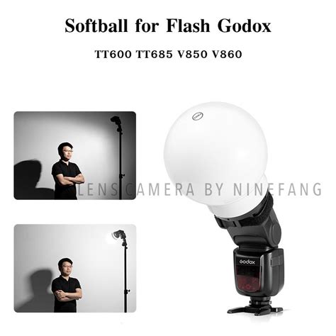 Softball 14cm Diffuser Soft light Ball for Flash Godox TT600 TT685 V860 Yongnuo ลกบอล ซอฟแสง 14