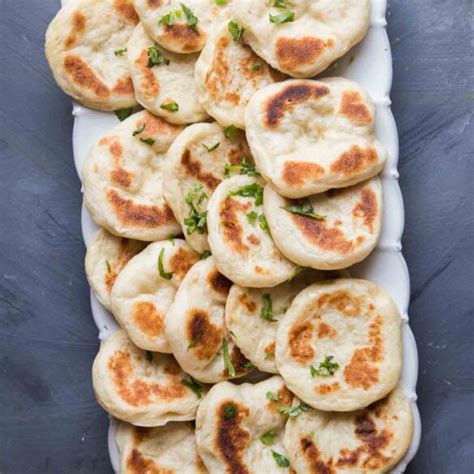 Homemade Naan Dippers Mini Naan Bread