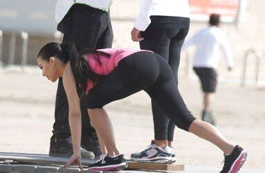 Kim Kardashian Skechers Commercial Set In Santa Monica Zb Porn