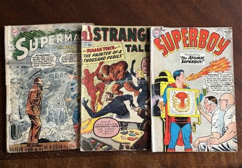 Superman 117 1957 Strange Tales May 106 Superboy September 115 Dc