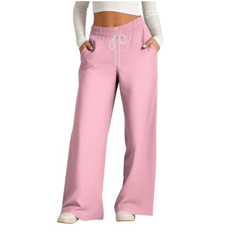 Fleece Sweatpants Women Straight Leg Sweatpants For Women Fleece High