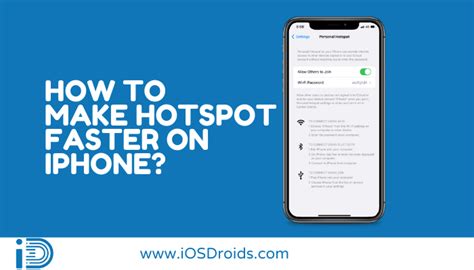 How To Make Hotspot Faster IPhone Quick Methods