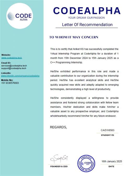 Aniket Srihari On Linkedin Codealpha Internship