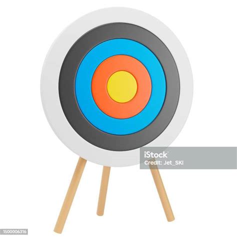 고정된 원형 궁수의 표적 3d 그림 목표 및 성취 개념 0명에 대한 스톡 사진 및 기타 이미지 0명 경쟁 공연 Istock