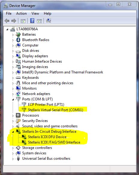 error serial communication failed at port com5 arm based