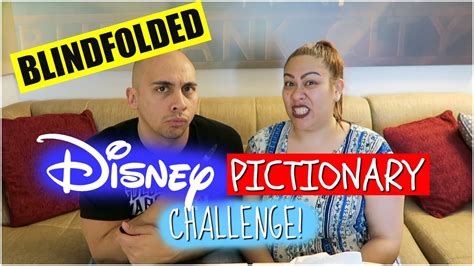 Blindfolded Disney Pictionary Challenge Youtube