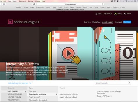 Adobe Indesign Tutorial Content 35 Images Behance