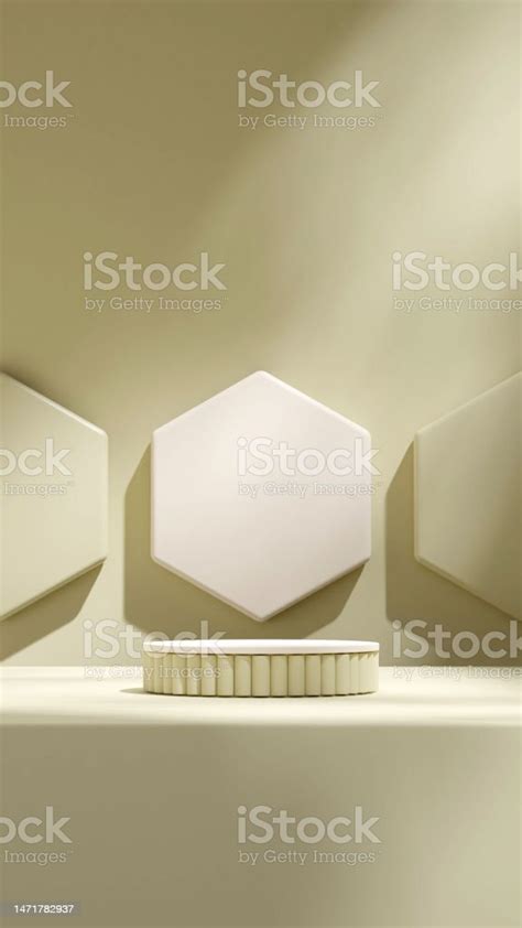세로 녹색 벽 모양의 세이지 그린 실린더 연단 3d 렌더링 이미지 빈 모형 기둥 건축적 특징에 대한 스톡 사진 및 기타 이미지