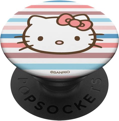 Hello Kitty Vintage Stripes Popsockets Adhesive Popgrip