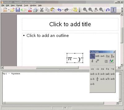 Openoffice Org Training Tips And Ideas Doing Equations Formulas Pi