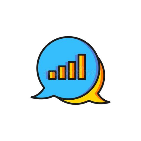 Color Pie Chart Infographic Icon Isolated On White Background Diagram Chart Sign Stock