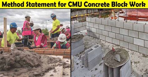 Method Statement For Concrete Blockwork CMU Block Work